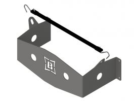 JERRY CAN HOLDER - BOLT AGAINST HEAD BOARD WITH STRAP