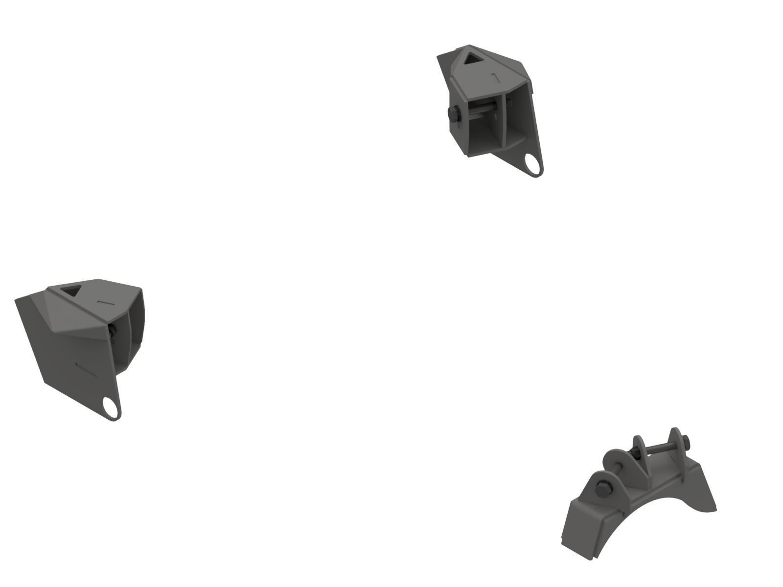 GQ / GU PATROL - 4 LINK UPPER MOUNT KIT - FRAME MOUNT AND DIFF TRUSS