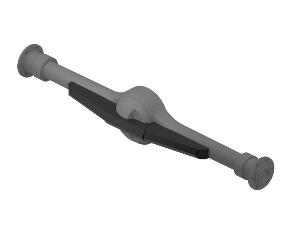 PATROL H233 - REAR DIFF BRACE - SUIT 4 LINK / NO PANHARD ROD